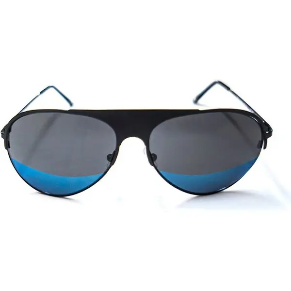 VULIWEAR Elevated Aviator Polarized Sunglasses - Blknblu