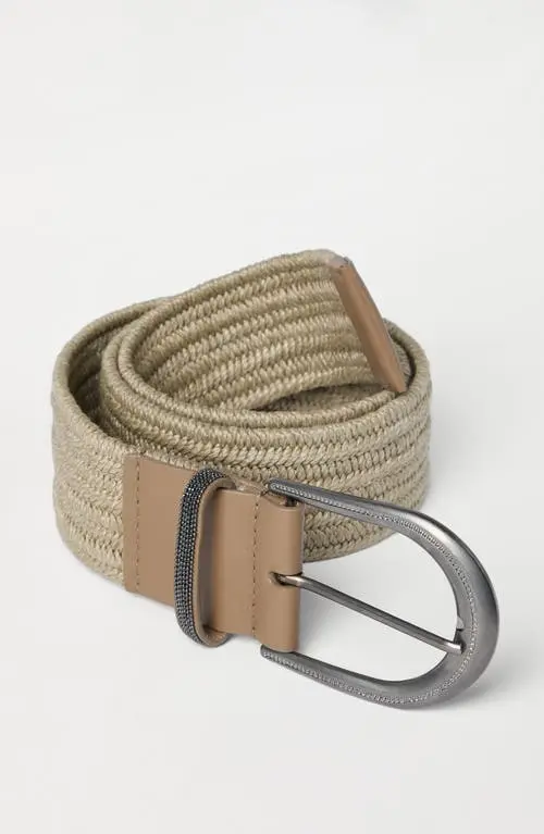 Brunello Cucinelli Braided Belt - Beige