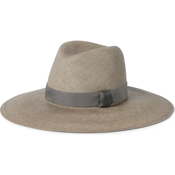 Brunello Cucinelli Straw Fedora - Beige