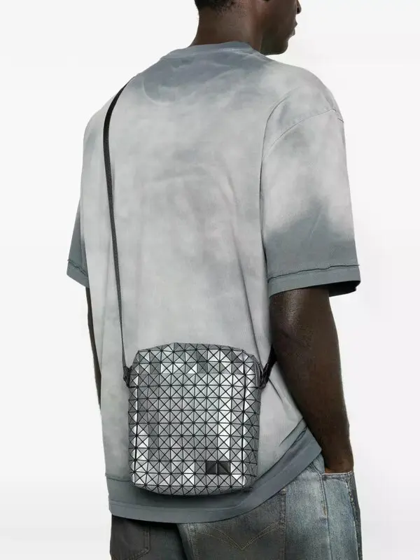 Issey Miyake Geometric Messenger Bag - Grey