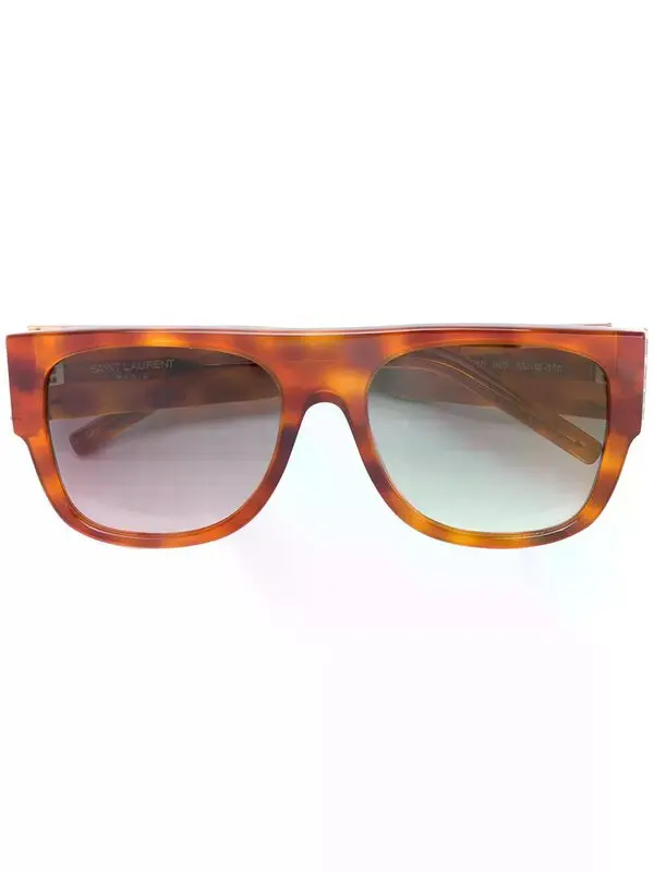 Saint Laurent Oversized Rectangle Sunglasses - Brown