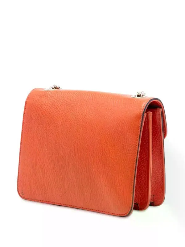 Gucci Calfskin Interlocking G Crossbody Bag - Orange
