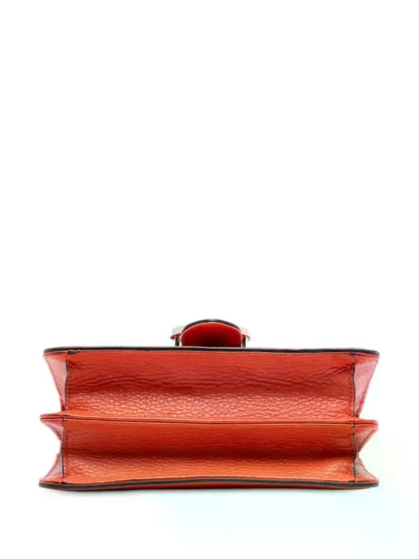 Gucci Calfskin Interlocking G Crossbody Bag - Orange
