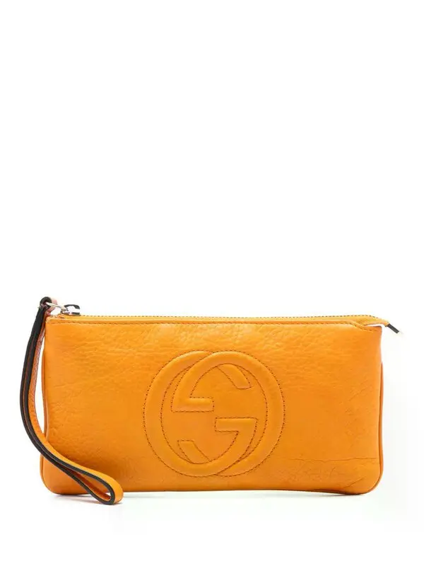 Gucci 2000-2015 Pebbled Leather Soho Pouch