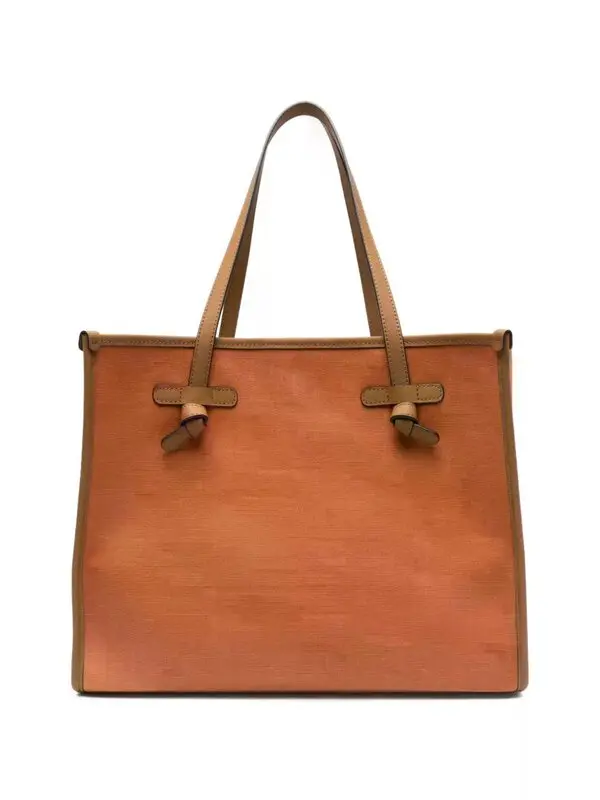 GIANNI CHIARINI Marcella Tote Bag With Tie Detail - Orange