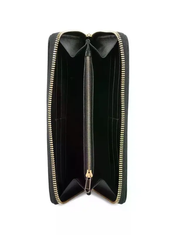 Gucci Horsebit Web Zip Around Wallet - Black