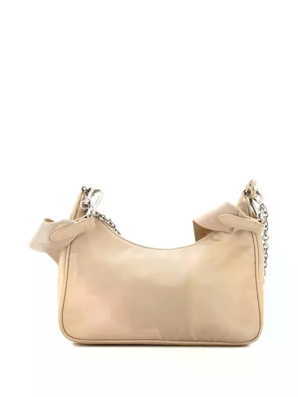 Prada Re-edition 2005 Tessuto Shoulder Bag - Neutrals