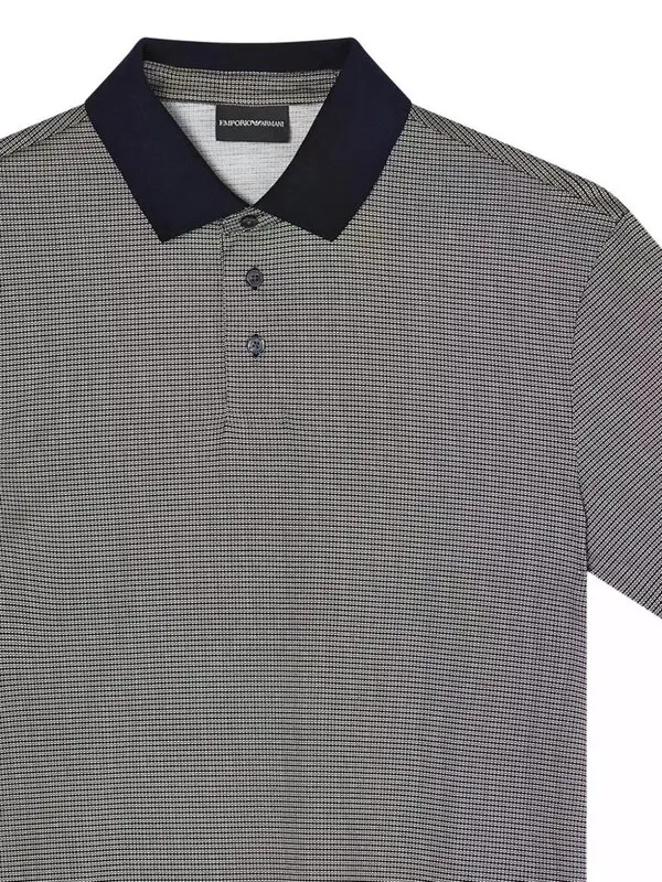 Emporio Armani Patterned Polo Shirt