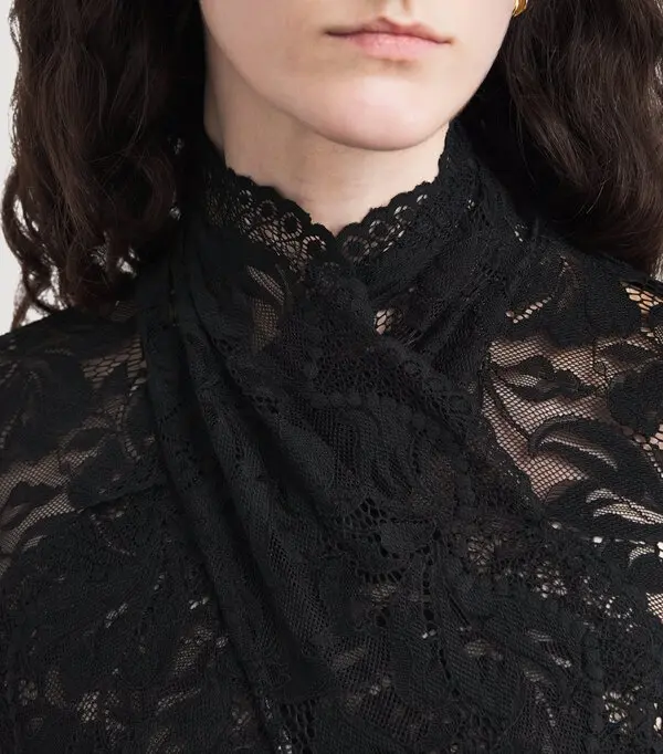Rabanne Lace Maxi Dress - Black