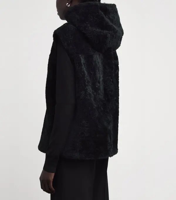 Theory Shearling Hooded Gilet