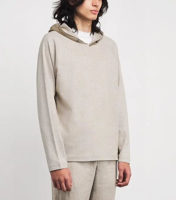 Sease Wool-cotton Raglan Hoodie