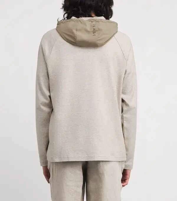 Sease Wool-cotton Raglan Hoodie