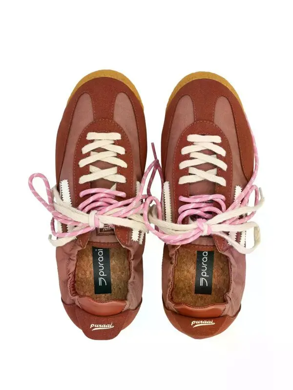 PURAAI Panther Leather Sneakers - Grey