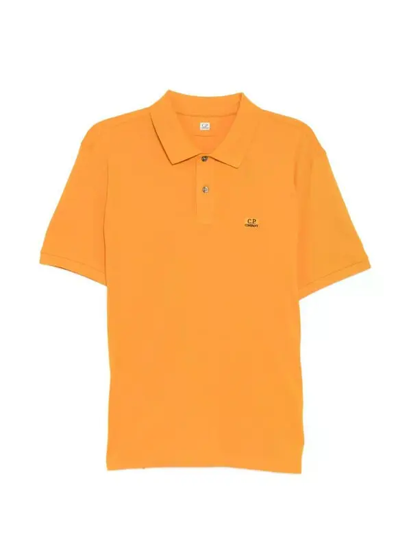 C.P. COMPANY Logo-embroidered Polo Shirt