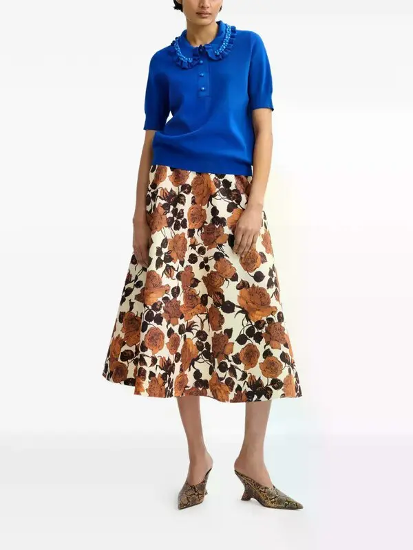 Essentiel Antwerp Jewelry Ruffled Polo Shirt
