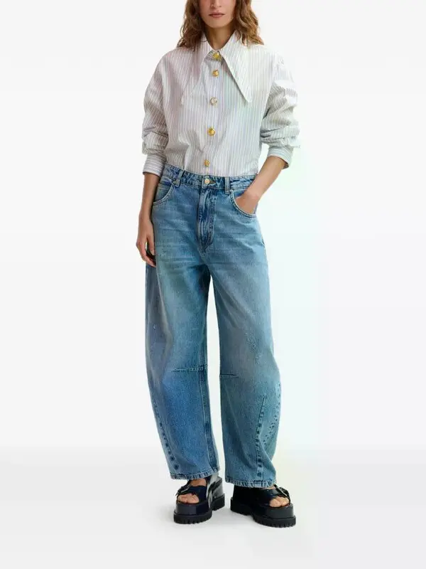 Essentiel Antwerp Five-pocket Jeans With Studded Patch Pocket