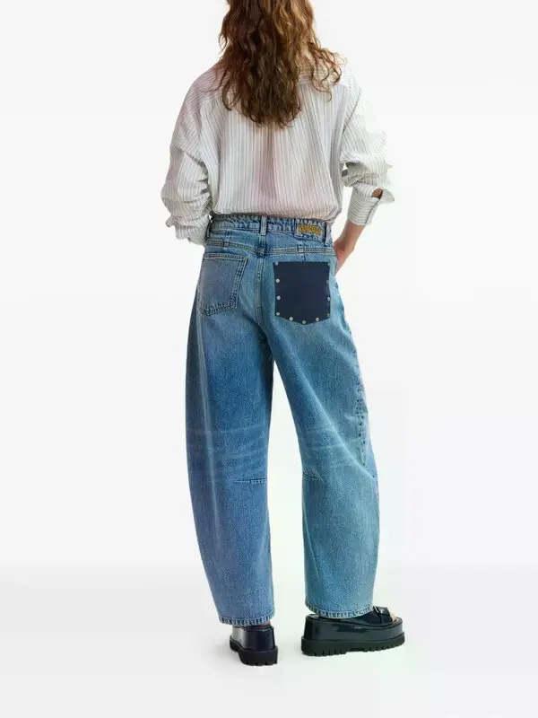 Essentiel Antwerp Five-pocket Jeans With Studded Patch Pocket