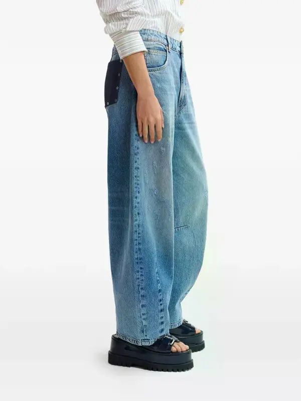 Essentiel Antwerp Five-pocket Jeans With Studded Patch Pocket