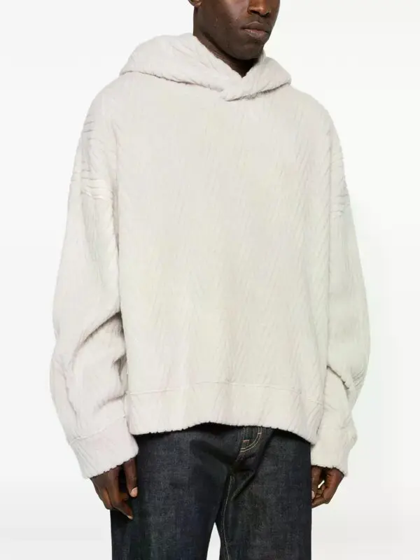 BONSAI Zigzag Patterned Hoodie
