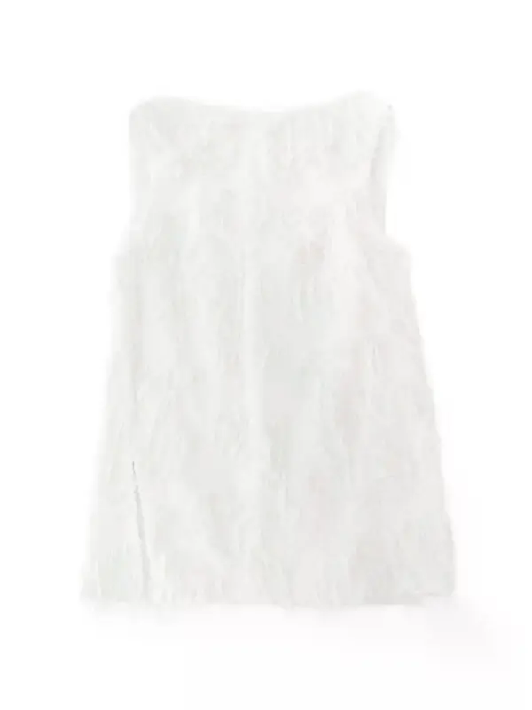 Studio Nicholson Mager Fringed Boat-neck Top - Neutrals