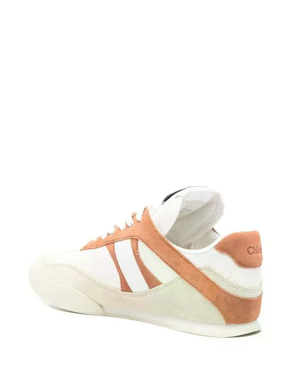 Chloé Suede Detail Mid-top Sneakers - Neutrals