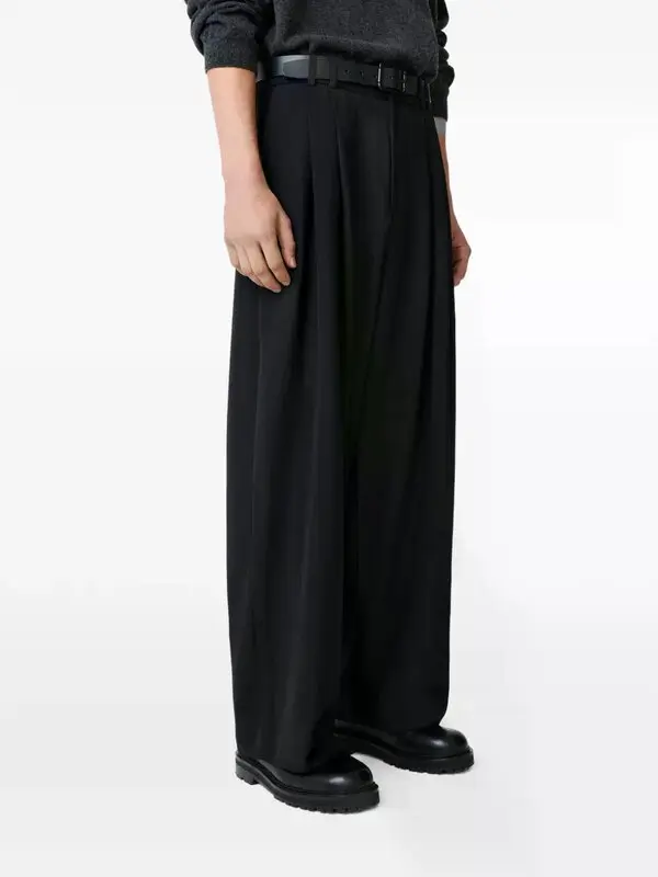 Studio Nicholson Pleated Trousers - Black