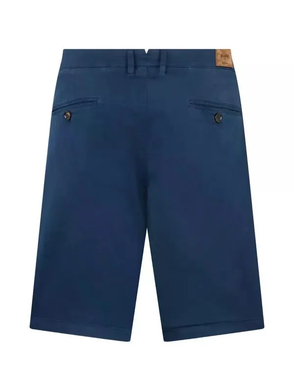 MOORER Darted Bermuda Shorts - Blue