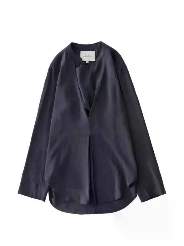 Studio Nicholson Pampa Inverted Pleat Top - Grey