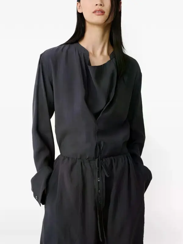 Studio Nicholson Pampa Inverted Pleat Top - Grey