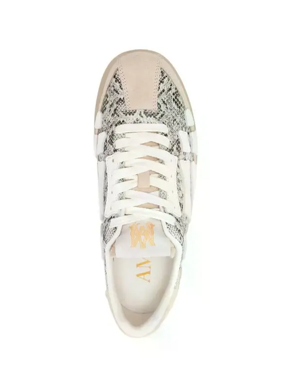Amiri Pacific Bones Snake-pattern Sneakers