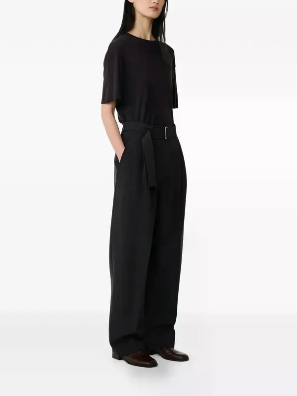 Studio Nicholson Hibi Belted Pleated Trousers