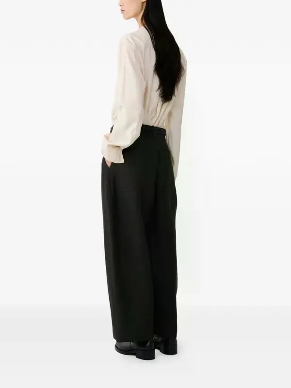 Studio Nicholson Chalco Curved Trousers - Brown