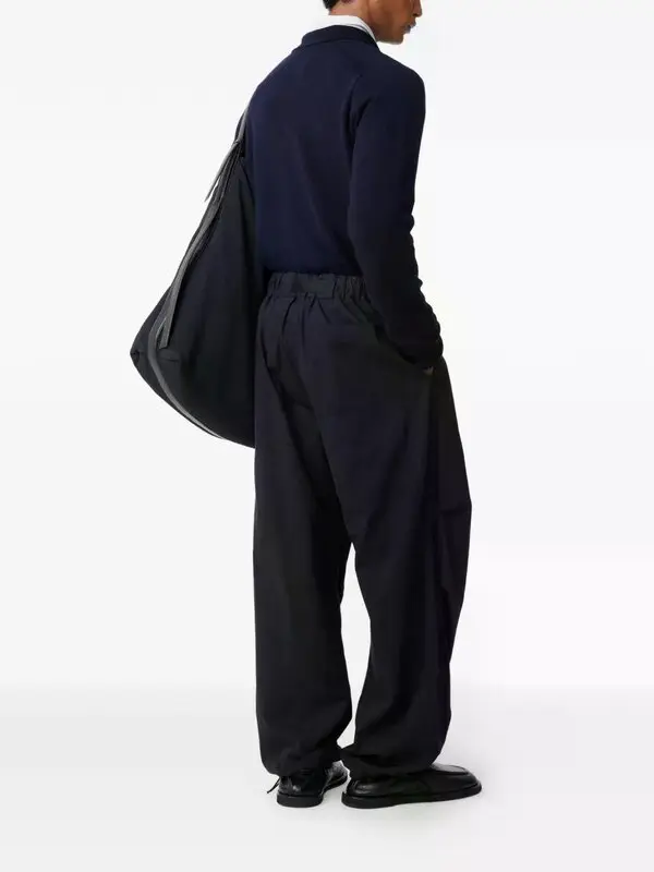 Studio Nicholson Sark Long-sleeve Polo Shirt - Blue