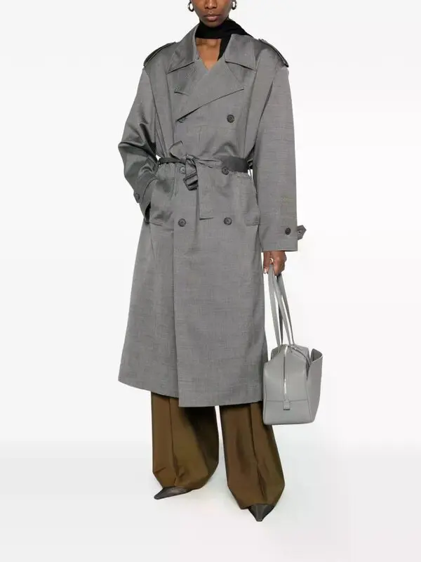 THE FRANKIE SHOP Double-breasted Trench Coat