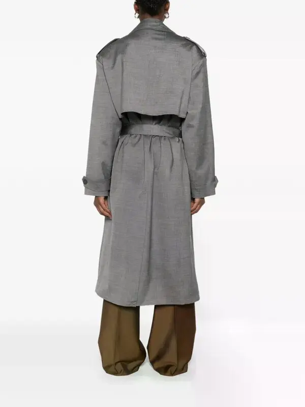 THE FRANKIE SHOP Double-breasted Trench Coat