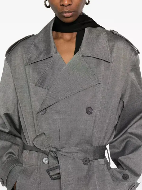 THE FRANKIE SHOP Double-breasted Trench Coat