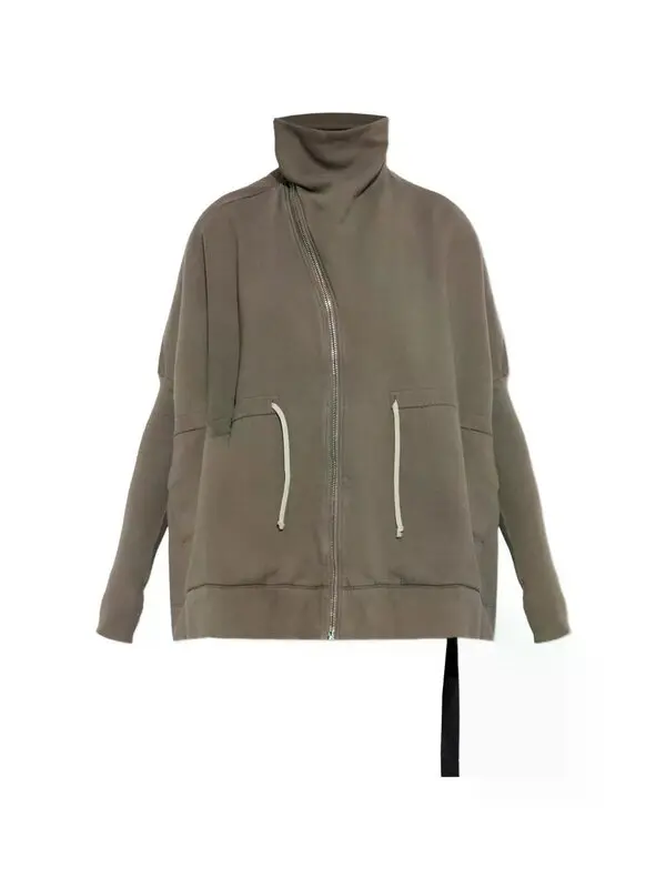 Rick Owens Zip Cotton Sweater - Grey