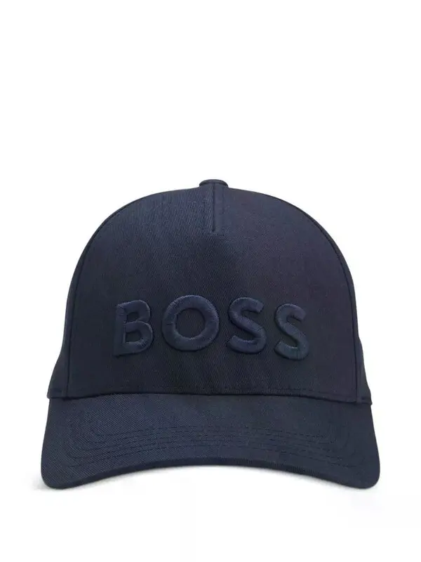 BOSS Cotton Twill Cap With Embroidered Logo - Blue