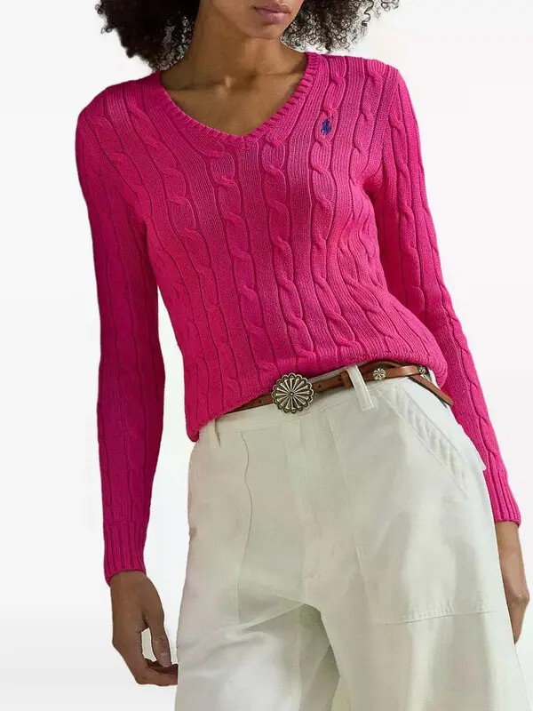 Polo Ralph Lauren Cable-knit V-neck Sweater