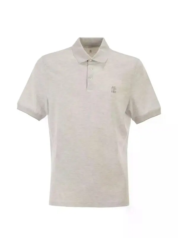 Brunello Cucinelli Printed-logo Polo Shirt