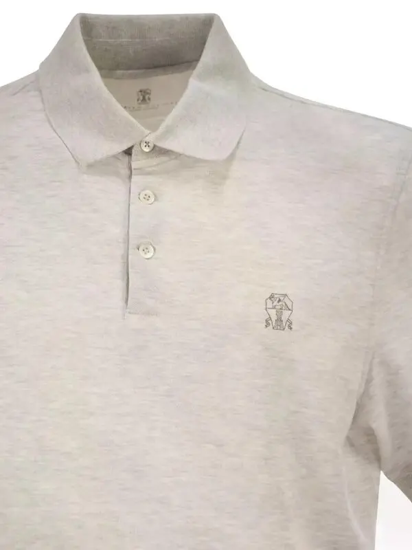 Brunello Cucinelli Printed-logo Polo Shirt
