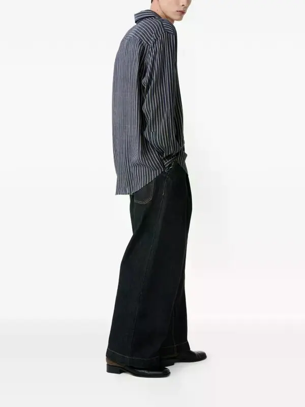 Studio Nicholson Belt-loops Wide Leg Jeans
