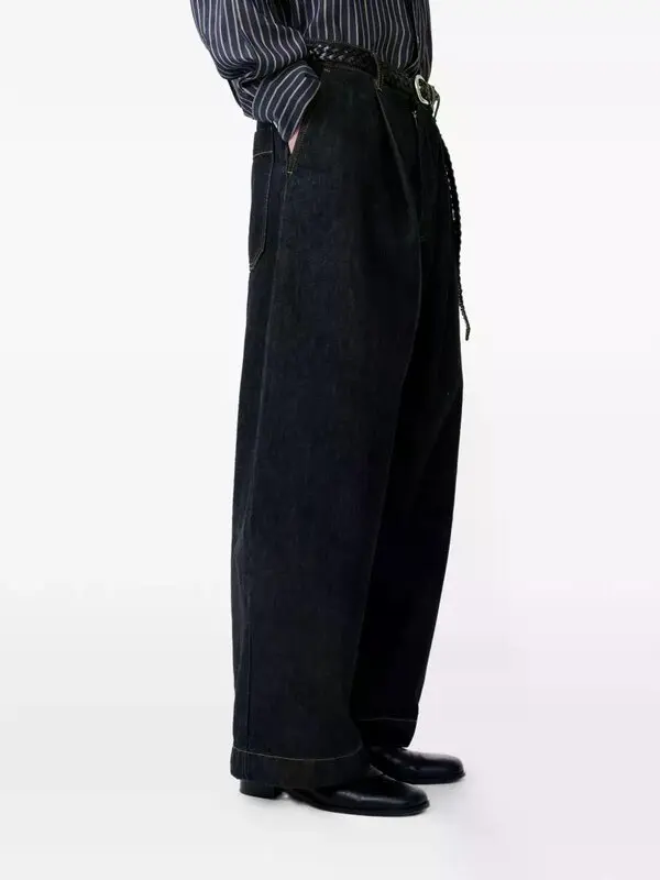Studio Nicholson Belt-loops Wide Leg Jeans