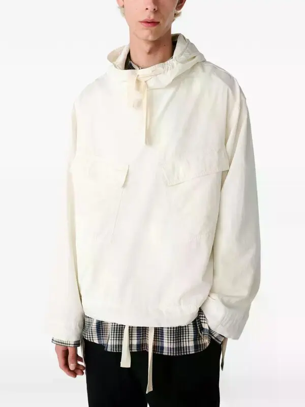 Studio Nicholson Kirby Drawstring Hooded Jacket - Neutrals