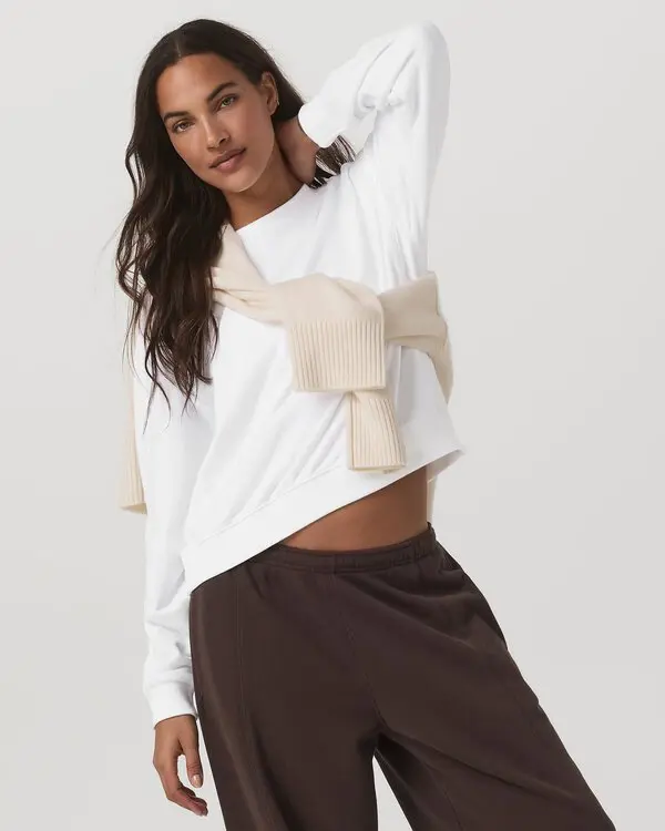 Vuori Sedona Seams Crew Neck T-shirt - White
