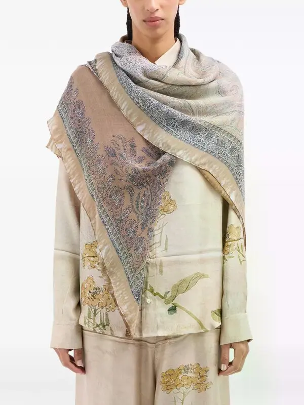 PIERRE-LOUIS MASCIA Molare Paisley Collage Scarf