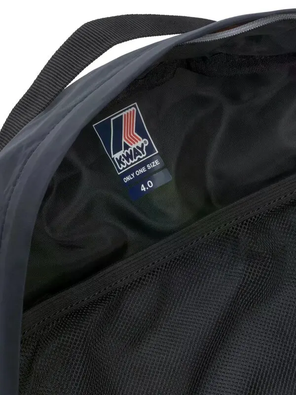 K-WAY Logo Detail Backpack - Blue