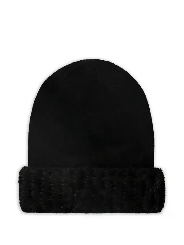 MOORER Fur Trim Beanie