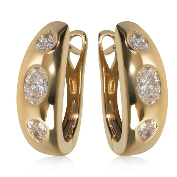 MYGEMMA 1. Ctw Lab-grown Diamond Earrings - Yellow_gold