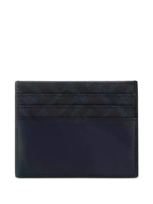 Fendi Logo Leather Card Holder - Blue